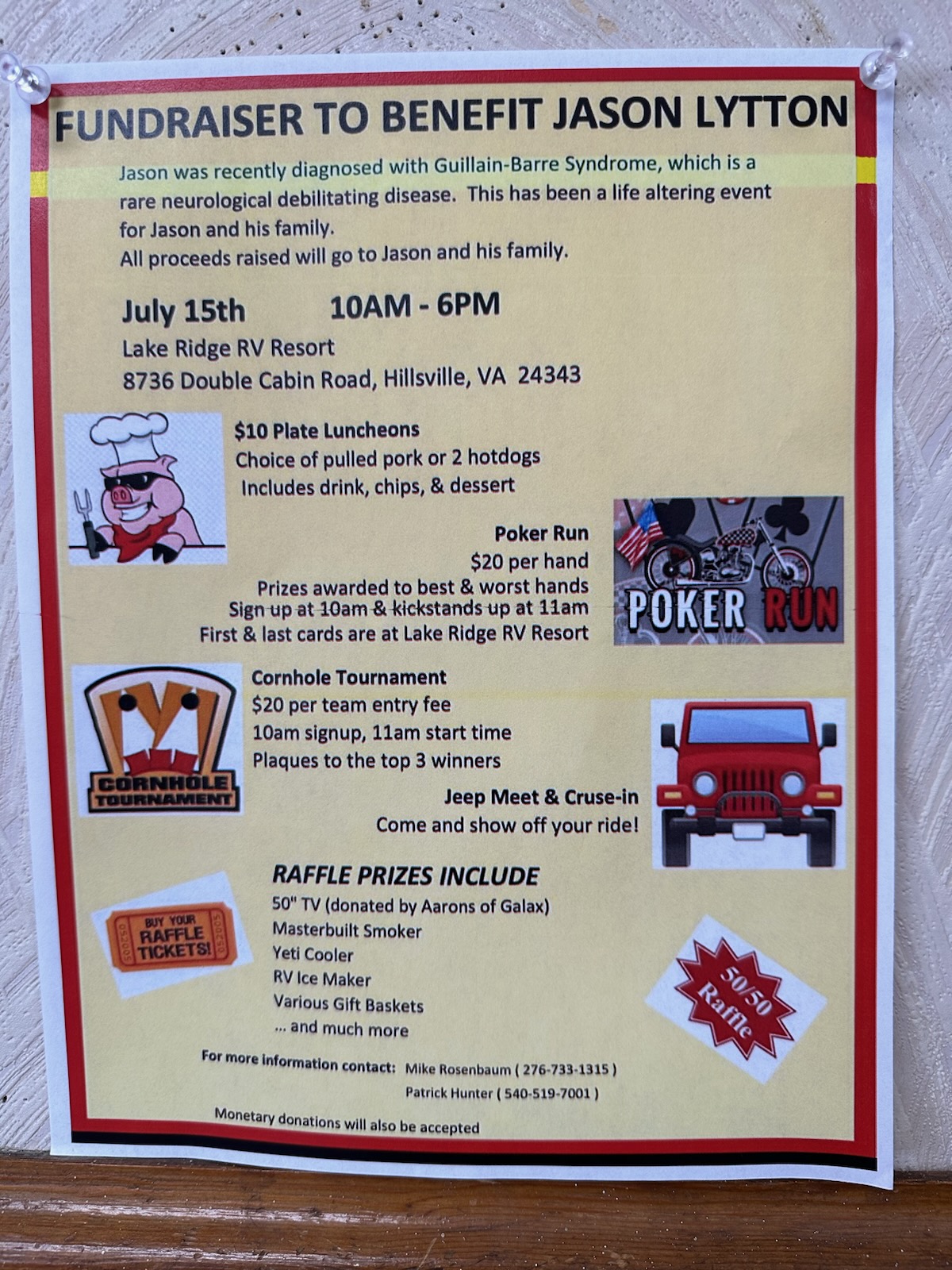 Today’s Fundraiser for Jason Lytton was a perfect example of Folks ...