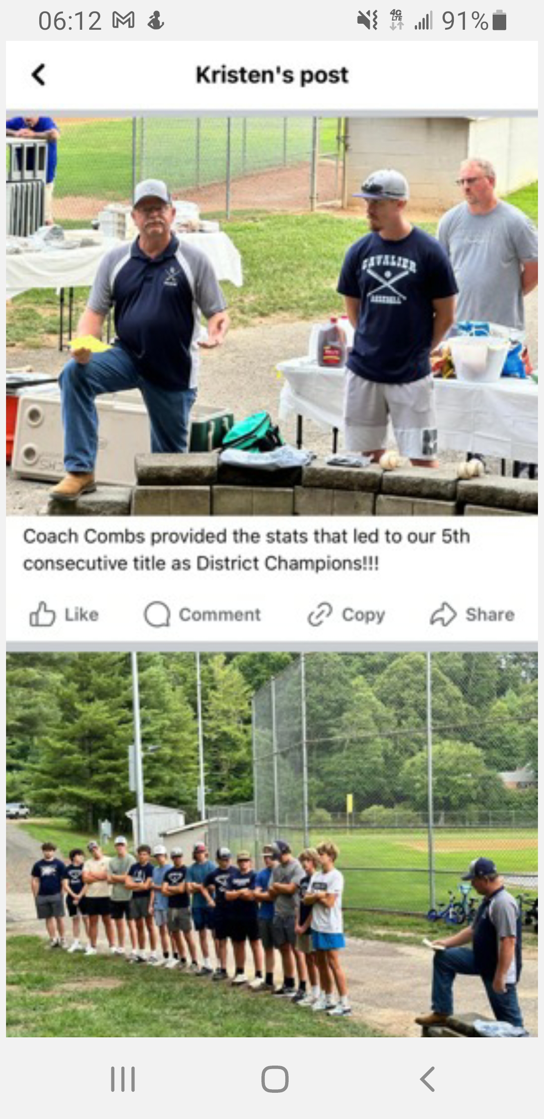 Friday has been declared Steve Combs Day, at least here in our corner ...