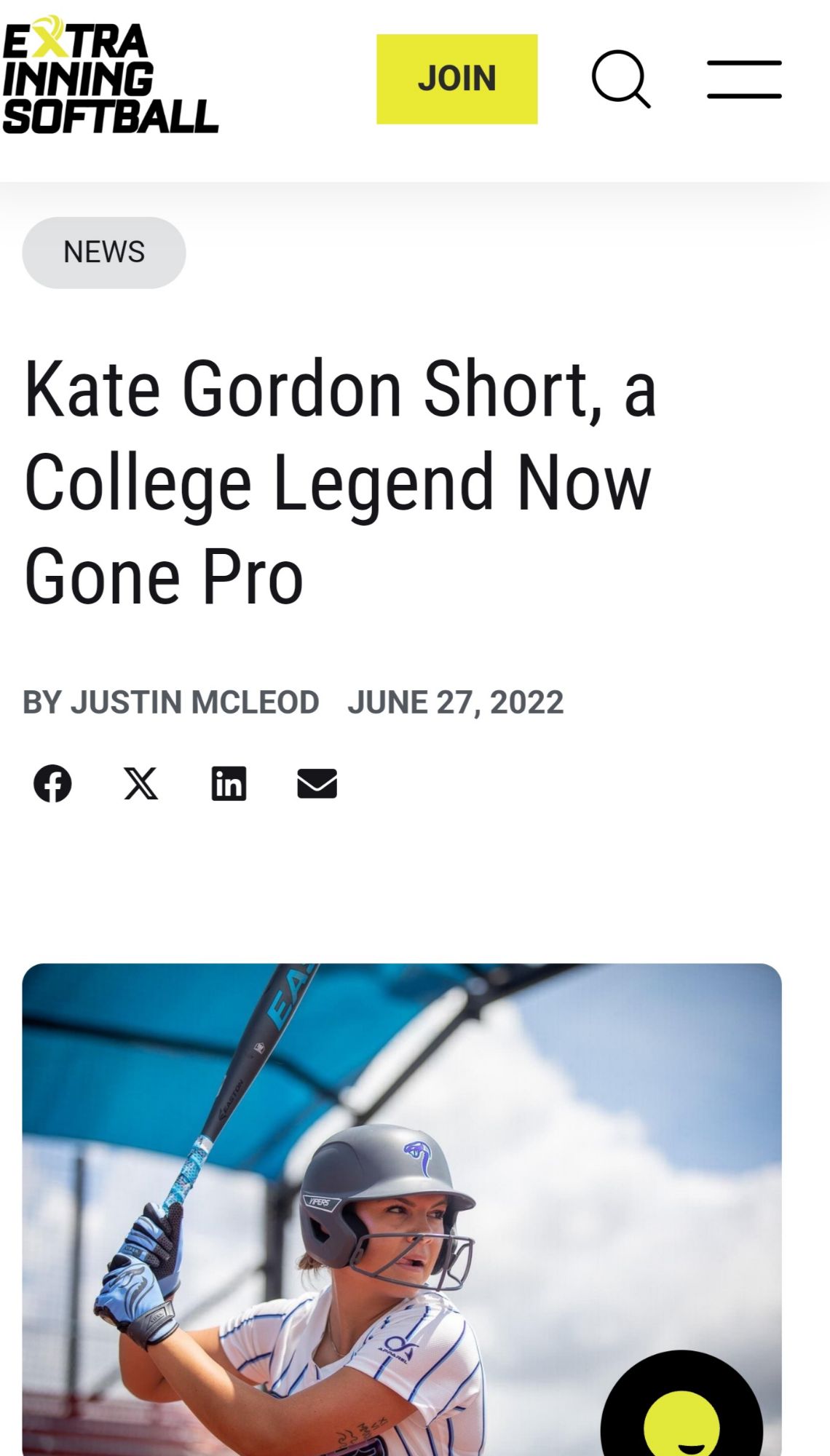 Kate Gordon (Short) chased the dream after her time with Page County ...