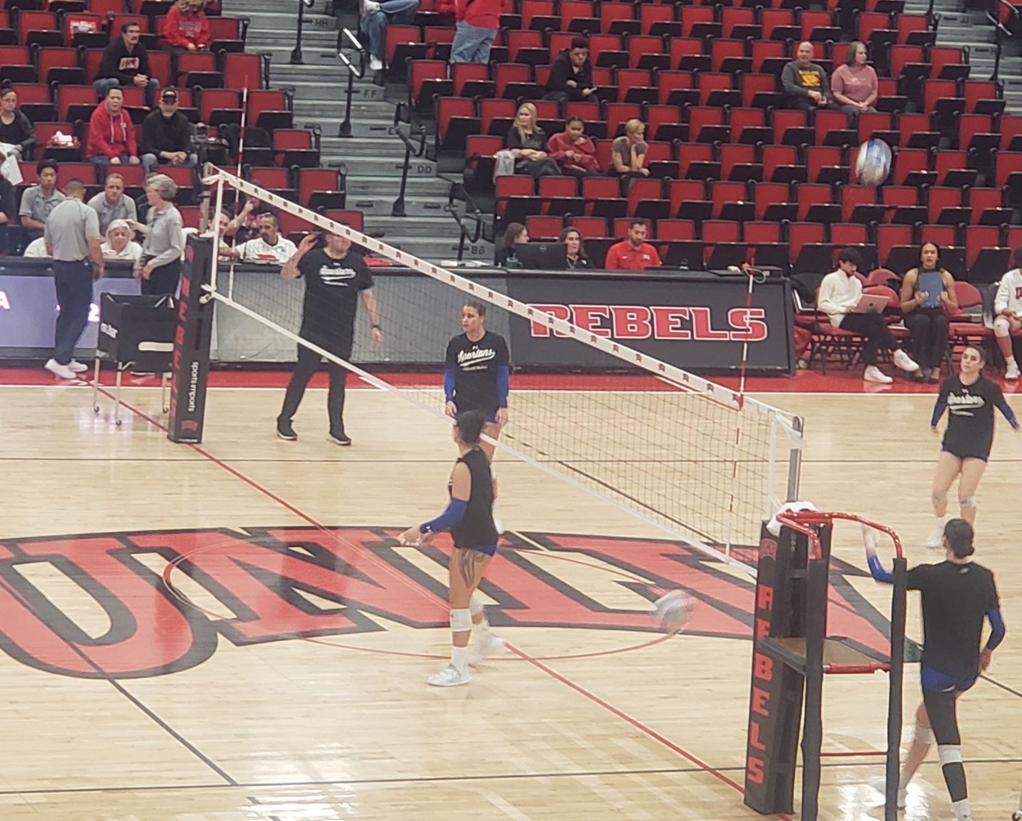 Running Rebels Volleyball 🏐 as a backdrop for checking the results from ...