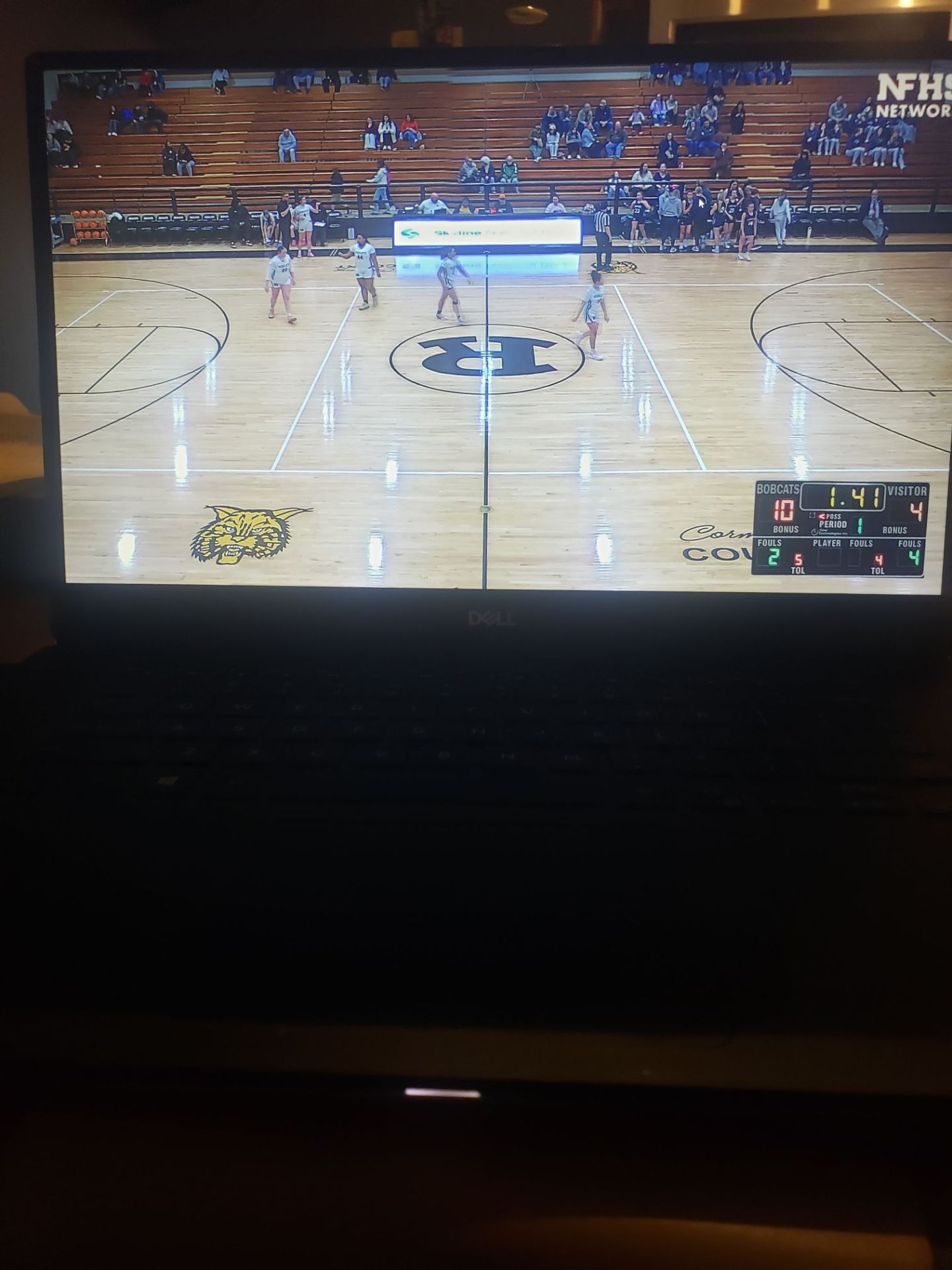 Bobcats Night is officially under way ! 1st stop is Girls JV at Radford ...